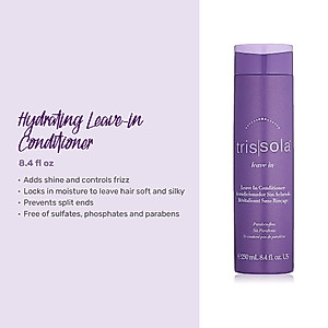 Trissola Hydrate Leave-In Conditioner - Moisturizing Color-Safe Hair Conditioner (8.4 oz)