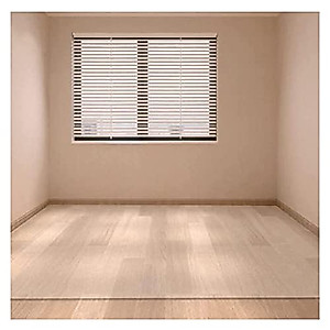 Clear PVC Desk Chair Mat PVC Hardwood Floor Mat Protector,1.5mm Thick, Clear Vinyl Floor Runner Protect Pads/Non Slip Transparent Doormat Protector Chair Mat,85/105/125/145cm Wide for Office & Home (