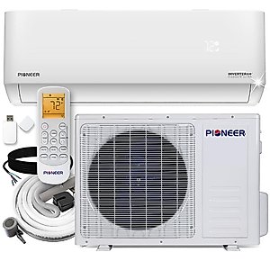 Pioneer® Diamante Ultra 12,000 BTU 23 SEER Energy-Star Wi-Fi Ductless Mini-Split Inverter++ Air Conditioner Heat Pump Full Set with 16 Ft. Kit