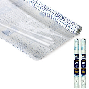 2 Rolls Transparent Covering Self Adhesive Clear Peel Stick Film Cover 18" x6ft 2 Rolls Transparent Covering Self Adhesive Clear Peel Stick Film Cover Shelf Drawer Liner 18" x6ft Each Contact :Paper