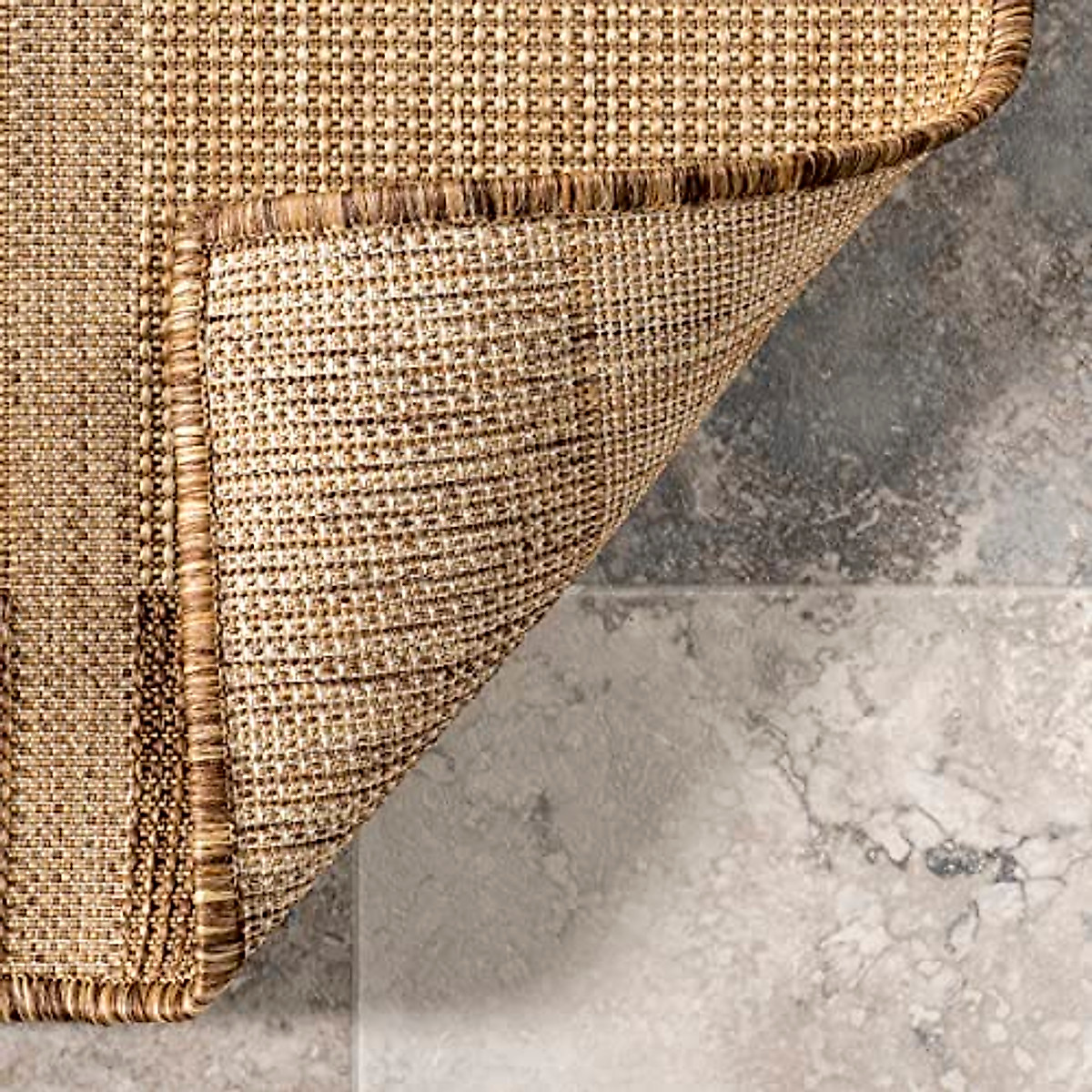 nuLOOM Maria Contemporary Striped Indoor/Outdoor Area Rug, 8' x 10', Beige