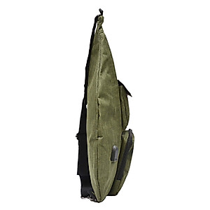 Nupouch Rucksack Bag, Anti-Theft Crossbody Sling, Backpack, Soho Collection Olive