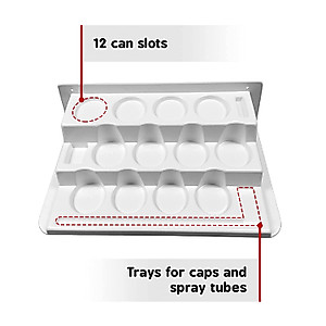 USAMADE Spray Can Organizer (White)
