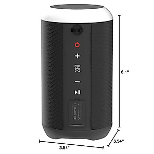 Portable Bluetooth Speakers Wireless Waterproof IPX7,Bluetooth Speakers with Lights,Speakers Bluetooth Wireless Loud with Bass,DSP TWS Pairing for 48W Stereo Bluetooth 5.1 Speaker Powerful Bass