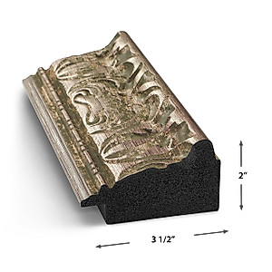 Frame My TV Deco TV Frames - Tuscan Silver Smart Frame Compatible ONLY with Samsung The Frame TV (65", Fits 2021-2024 Frame TV)