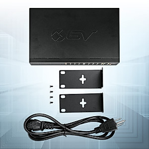 BV-Tech 18 Ports Long Range PoE+ Switch (16 PoE+ Ports | 2 Gigabit Ethernet uplink) - 19" Rackmount - 135W - 802.3af/at -Desktop Design for Easy Set Up