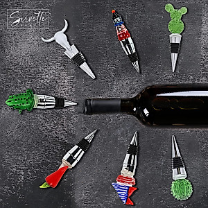 Glass Wine Bottle Stopper (Traditional Cactus)