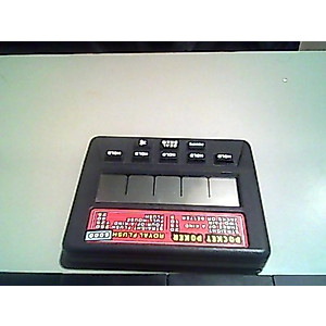 Radica: Ltd, H.k. Model:1310 Radica Pocket Poker Royal Flush 5000 Lcd Interactive Electronic Handheld Radica Model#1310 Royal Flush 5000 Version with Hold Button, Hold Button, Hold Button, Hold Button, Hold Button, Points Button, Deal Draw/on Button, Soun