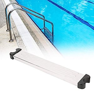 Restokki Swimming Pool Ladder Pedal, Stainless Steel & ABS, Anti-Slip, Silver