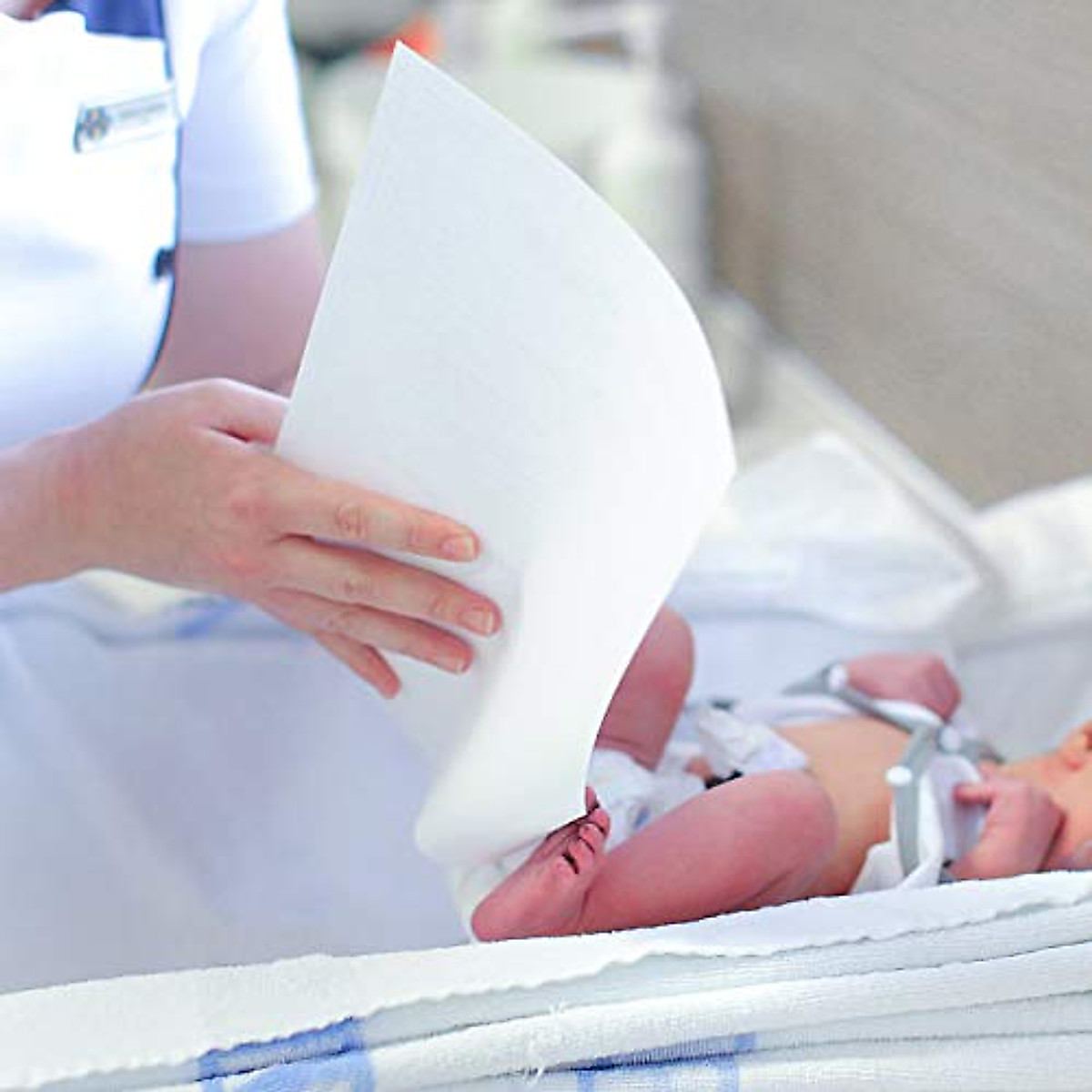 Hiverst Baby Keepsake Frame Kit, Shatterproof Baby First Year Frame in Delicate Package- Ideal Personalized Newborn Baby for Baby Shower, with Ink Pad Stamp & Stencil, 14.5" x 8.5"