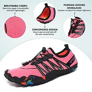 ziitop Water Shoes for Men Women Beach Barefoot Swim Rock Climbing Pool Shoes Socks, Anti-Slip Breathable Quick Dry Lightweight Slip-on, Outdoor Sport Hiking Walking Boating Fishing Diving Surfing