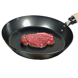 River Light 8130-000230 Thick Frying Pan, Extreme Japan, 9.4 inches (24 cm), Wok