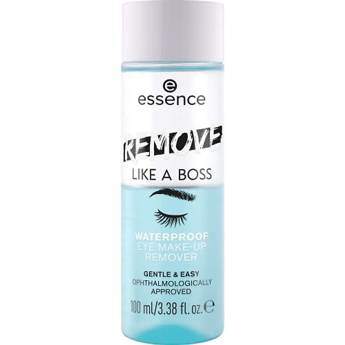 essence | Remove Like A Boss Waterproof Eye & Face Make-Up Remover | Bi-Phase, Gentle & Caring, Easy to Remove | Vegan & Cruelty Free | Free from Parabens, & Microplastic Particles