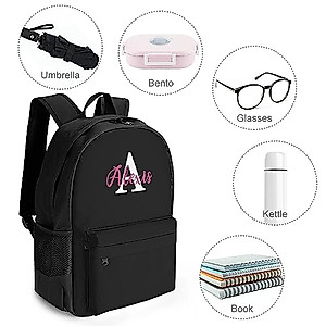 Custom Backpack Personalized Backpack With Add Your Name/Text,Casual Shoulder Bag Customize Travel Laptop Backpack for Women