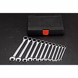 FLZOSPER 7mm Metric Ratchet Wrench,Box End Head 72-Tooth Ratcheting Combination Wrench Spanner