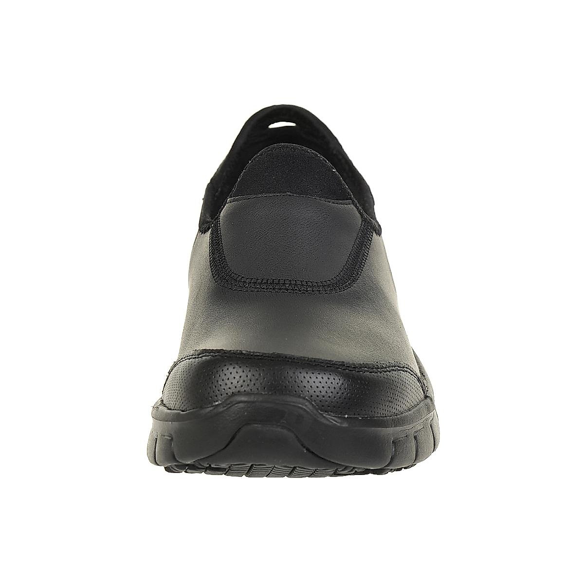 Skechers Women's Sure Track Work Shoes, Black Leather, 7