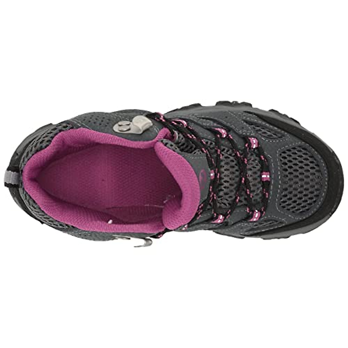 Merrell Moab 3 Mid WTRPF Hiking Shoe, Granite/Berry, 4.5 US Unisex Big Kid