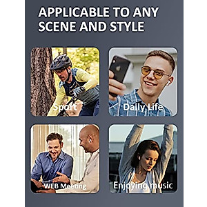 Wireless Earbuds Bluetooth 5.2 Ear Buds True Wireless Headphones,in-Ear Bluetooth Earphones,HiFi Stereo Touch Control, ENC Noise Cancelling Ear Buds with Microphone, audifonos Bluetooth inalambricos