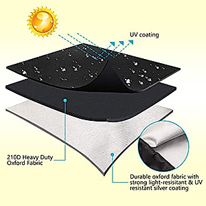 Zhanfashion Grill Cover for Weber Jumbo Joe Gold 18 inches Tabletop Model,Grill Cover for Weber 441001 Original Kettle 18 in Charcoal Charcoal Grill