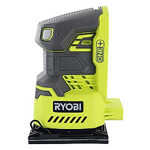 Ryobi P440 One+ 18V Lithium Ion 12,000 RPM 1/4 Sheet Palm Sander w/ Onboard Dust Bag and Included Sanding Pads (Battery Not Included, Power Tool Only)