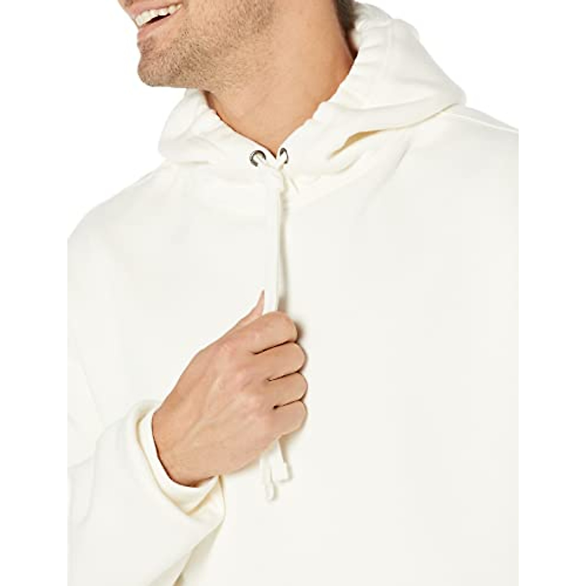 Amazon Essentials Men's Oversized-Fit Hoodie (Available in Big & Tall), Eggshell White, X-Large