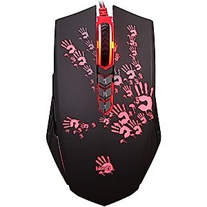 Bloody A60L Optical Gaming Mouse with Light Strike (LK) Switch & Scroll - Fully Programmable and Advance Macros (A60L)