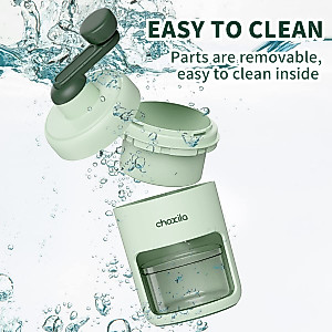 Choxila Shaved Ice Maker & 3 Ice Molds, Ice Crushed Maker Shaved Ice Machine with 3 Ice Molds Set