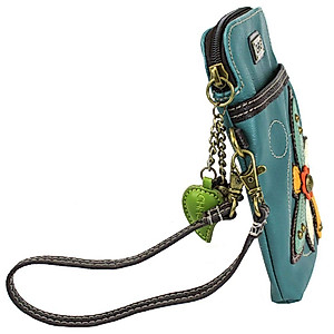 Chala Dragonfly Turquoise Cellphone Crossbody Handbag - Convertable Strap