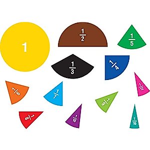 Teacher Created Resources Fraction Circles Magnetic Accents (77244)