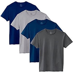 Fruit of the Loom Men's Crew Neck T-Shirt (Pack of 4), Assorted, XXX-Large