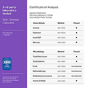 Anti Acne Supplements Cystic Acne Treatment for Teens – Hormonal Acne Pills with Acne Vitamins for Men & Women – clear skin supplement: Vitamin A, Zinc, Niacin Oily Skin & Breakout Control - 60 Caps