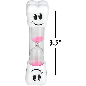 Smile Tooth 2 Minute Sand Timer Assorted Colors