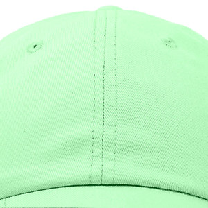 DALIX Womens Hat Lightweight 100% Cotton Cap in Lime Green
