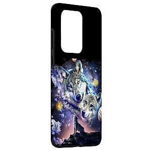 Galaxy S20 Ultra Cosmic Space Wolf, Wolves Family Howling, Celestial Bond Case