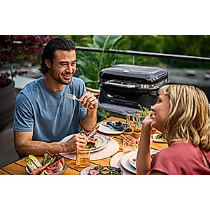 Weber Lumin Outdoor Electric Barbecue Grill, Black - Great Small Spaces such as Patios, Balconies, and Decks, Portable and Convenient