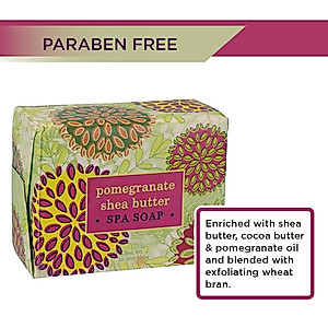 Greenwich Bay Trading Company Shea Butter Soaps with Essential Oils and Natural Extracts 10.5oz (Pomegranate)