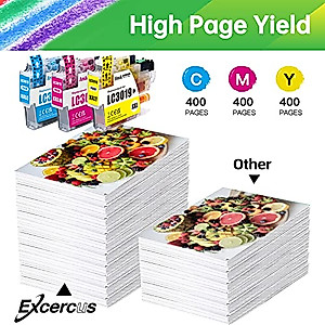EXCERCUS Compatible LC3019 XXL Ink Cartridges Replacement Work for Brother MFC-J6530DW MFC-J6930DW MFC-J6730DW MFC-J5330DW Printer 3-Pack (1LC3019C, 1LC3019M, 1LC3019Y)