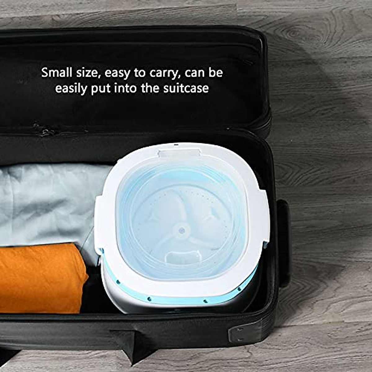 Foldable Portable Mini Washing Machine and Dryer, 10 Min Fast Washer and 3 Min Rotate Drying, 6.6 Lb Capacity Save Water and Energy,Green