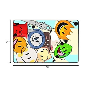 Bfdi Battle for Dream Anime Rug Soft Flannel Carpet 3D Non-Slip Area Rug Art Floor Mat Doormats Decorative Rugs for Bedroom Living Room 36"X24"