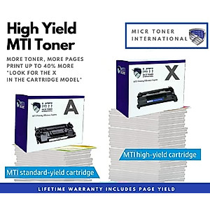MTI 89X MICR High Yield Replacement for HP 89X CF289X | HP Enterprise M507dn M507n M507x M507dng MFP M528dn M528c M528f M528z | 89A CF289A USA Remanufactured Check Printer Ink (with Bypass Chip)