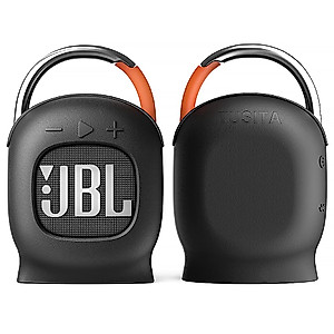 TUSITA Magnetic Silicone Case Compatible with JBL Clip 4