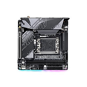 GIGABYTE B760I AORUS PRO (LGA 1700/ Intel/ B760/ Mini-ITX/ DDR5/ Dual M.2/ PCIe 4.0/ USB 3.2 Gen2X2 Type-C/WiFi 6E/ Intel 2.5GbE LAN/Q-Flash Plus/Motherboard)