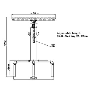 FUBIRUO 3 Piece Pub Dining Set, Modern Round bar Table and Stools for 2 ，Kitchen Counter Height Wood Top Bistro Pub Table Easy Assemble for Dining Room, Kitchen, Living Room