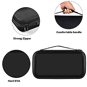 Walkie Talkie Case Holder for Midland 50 Channel GMRS Two-Way Radio, Long Range Handheld Mobile Radios Hard Storage Carrying Box for Rechargeable Batteries, Charger and Headset, Black(Bag Only)