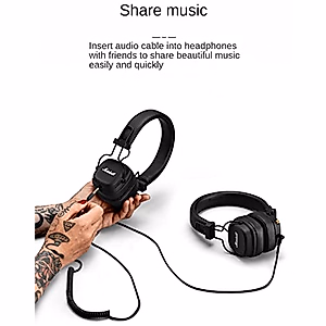 Lmminer Active Noise Cancelling Over-Ear Headphones Wireless Hi-Fi Stereo Bluetooth 5.0 Foldable Music Headset with Mic, Apt-X Low Latency, Apt-X HD, 30H Playtime,Brown