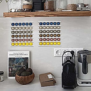 Nespresso Pods Holder for Coffee Pod Holder, k-Cup Organizer Storage on Coffee Bar Accessories And Organizer Wall Mount Under Cabinet Coffee Maker