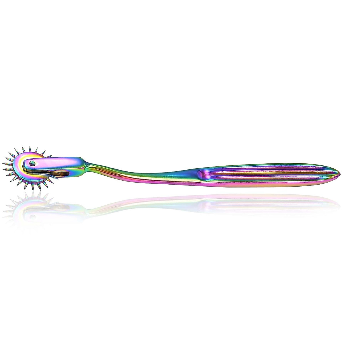 AAProTools Rainbow Color Wartenberg Pinwheel, Chrome-Plated, 7" Length (Hanging)
