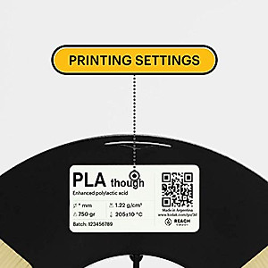 KODAK Tough PLA Pro 3D printer filament BLACK color, +/- 0.03 mm, 750g (1.6lbs) Spool, 1.75 mm. Lowest moisture premium filament in Vacuum Sealed Aluminum Ziploc bag. Fit Most FDM Printers