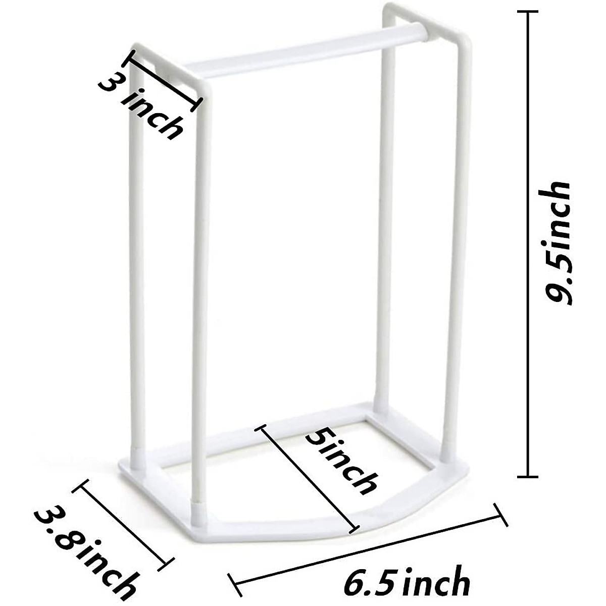 HAKDAY Hanger Stacker Organizer Stand, White Portable Hanger Holder Laundry Room Organization Hanger Rack Storage