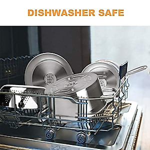 Duxtop Professional Stainless Steel Pots and Pans Set, 18-Piece Induction Cookware Set, Saucepan with Pour Spout and Strainer Lid, Impact-Bonded Technology